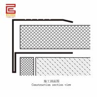 China Square Stair Nosing Trim Stainless Steel for Tiled Steps for sale