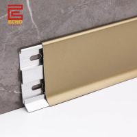 China 60mm Gold Cove Flooring Skirting Boards Trim Profiles Custom for sale
