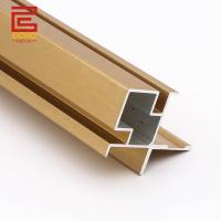 China Modern Wainscoting Top Trim Matte Gold Wall Panel Trim Molding for sale