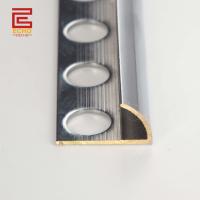 China Polished Rounded Brass Tile Edge Trim 10mm Brass Tile Profile for sale