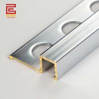 China Brass Outside Corner Profile 12mm Square Tile Edging Strip corrosion resistant for sale