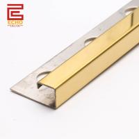 China Stainless Steel Square Tile Trim Wall Edge Tile Trim For External Corners for sale