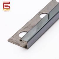 China Stainless Steel Square Tile Trim Wall Edge Tile Trim For External Corners for sale