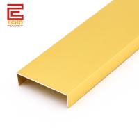 China Black Aluminum U Shaped Tile Edge Trim for Ceiling Protection for sale