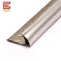 China Gold Bullnose Stainless Steel Tile Trim 2.5m Quarter Round Tile Edge Trim for sale