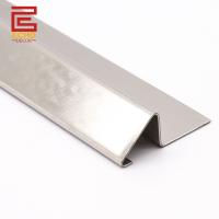 China Waterproof Outside Corner Metal Tile Trim Stainless Steel Beveled Edge Tile Trim for sale