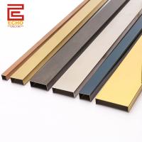China Modern 304 Stainless Steel Tile Trim Metal Shower Wall Tile Edge Trim 20mm for sale