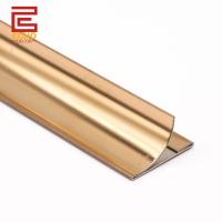 China Round Inside Corner Stainless Steel Tile Trim Metal Floor To Wall Tile Trim for sale