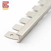 China CE ISO 6mm Stainless Steel Tile Trim Metal Brass Tile To Tile Floor Trim for sale