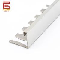 China CE ISO 6mm Stainless Steel Tile Trim Metal Brass Tile To Tile Floor Trim for sale