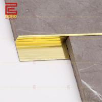 China 10mm Wall Tile External 90 Degree Corner Aluminum Tile Trim Gold for sale