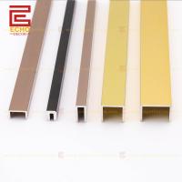 China Black Aluminum Tile Trim Backsplash Wall Tile Border strips 15mm for sale