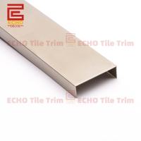 China Bathroom Silver Stainless Steel Listello Border Edge Tile Trim for sale