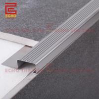 China Anti-slip Stainless Steel Tile Trim Tile Step Protector Edge Trim for sale