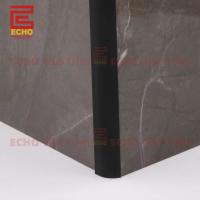 China Bathroom Decorative Aluminum Tile Trim Round Black Tile Edge Trim for sale