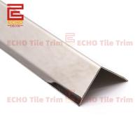 China 20mm Metal L Shape Tile Edging Strip Stainless Steel Tile Trim for sale
