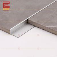 China Screw Fixed Aluminum Tile Trim Customized Length Brushed White External Corner Tile Trim for sale