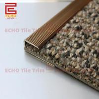 China Aluminium Carpet Trim Metal Edge Trim For Carpet 3m On Concrete for sale