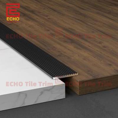 China Black Flat Metal Floor Transition Strip Door Threshold Strips 4 in for sale