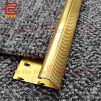 China Aluminium Gold Carpet Trim Metal Carpet End Strip For Flooring for sale