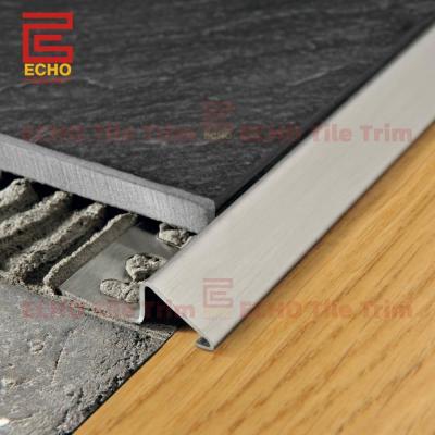 China Metal Floor Transition Strips for Tile Threshold Ramp Trim for sale