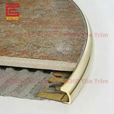 China Flexible Bendable Metal Floor Transition Strips for Curved Edges for sale