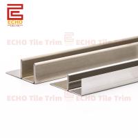 China F Shape Stainless Steel Tile Trim 9-12mm for Shower Glass Panels for sale