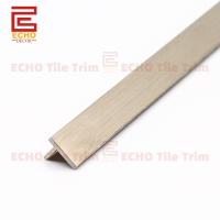 China Durable Stainless Steel Tile Trim Tile To Tile Transition Strip For Floor for sale