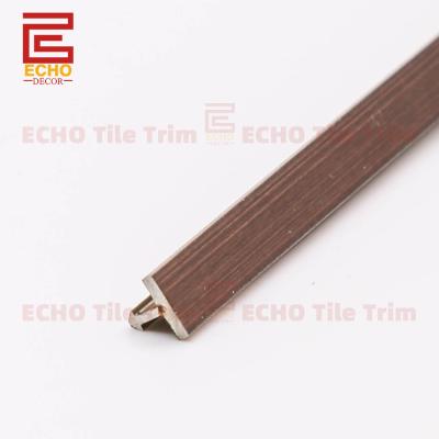 China 20mm Solid Flooring T Moulding Transition Stainless Steel Tile Trim  for sale