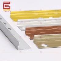 China L Shaped Channel Aluminum Tile Trim Ceramic Tile Edging Strips Colors for sale