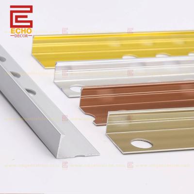 China L Shaped Channel Aluminum Tile Trim Ceramic Tile Edging Strips Colors for sale