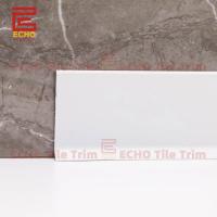 China Metal Fully Finished White Skirting Board Profiles 100mm On House for sale