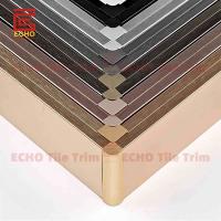 China 6 Inch Aluminum Square Edge Skirting Board Profiles Covering Of Wall for sale