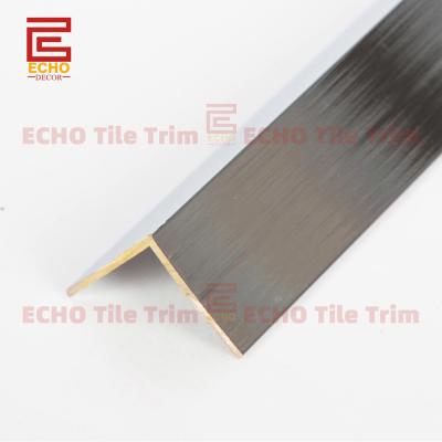 China Decorative Antique Solid L Shaped Brass Tile Profile Corner Trim for sale