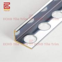China 12mm Polished L Angle Brass Profile Trim Copper Strips For Tile for sale