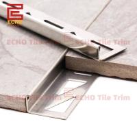 China 12mm Polished Metal Straight L Shape  Edge Tile Trim On Floor And Wall for sale