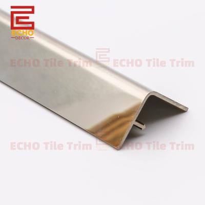 China Strong Metal L Angle Edge Tile Trim Corner Molding For Stairs for sale