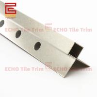 China Metal Tile Edging Square 90 Degree Outside Corner Edge Tile Trim 2.5m for sale