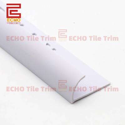 China Quarter Round PVC Edge Tile Trim 10mm White Tile Edge Protector for sale