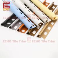 China Plastic Quadrant Edge Tile Trim Colours Tile Edging Strip For Tiles for sale