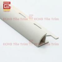 China Bathroom Ceramic Plastic Edge Tile Trim White Bullnose Tile Trim for sale