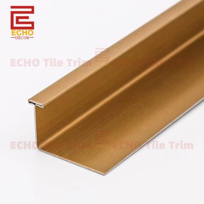 China Stainless Steel Tile Trim gap between tile to tile edging Transition for sale