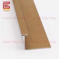 China 20mm Gold Stainless Steel Tile Trim Solid T Bar T Transition for sale