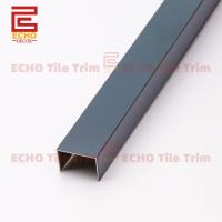 China Decorative Black Tile Edge Trim U Channel Stainless Steel Tile Trim for sale