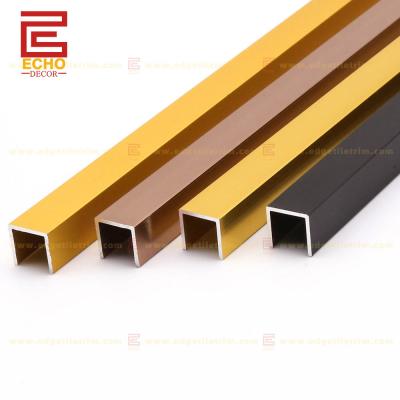 China Anodized Aluminum Tile Trim Tile Edge Trim Metal Angle Profile for sale