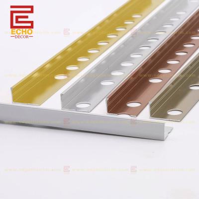 China L Shaped Straight Edge Trim Profile Aluminum Tile Trim Philippines for sale