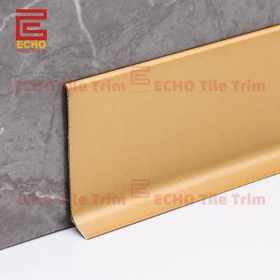 China Interior Wall Skirting Board Covering Gold Skirting Board Profile for sale