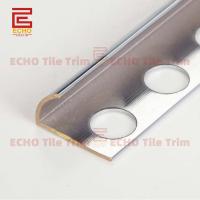 China Decorative Solid Quarter Round Trim 10mm Brass Profile For Tiles for sale