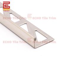 China Metal Straight Edge Tile Trim 8mm Tile Edge Protection Trim for sale