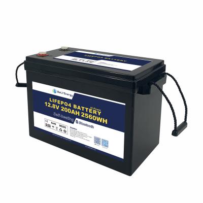 China Yachit Boats RV 12V 200AH Solar System LiFePo4 With Bluetooth for sale